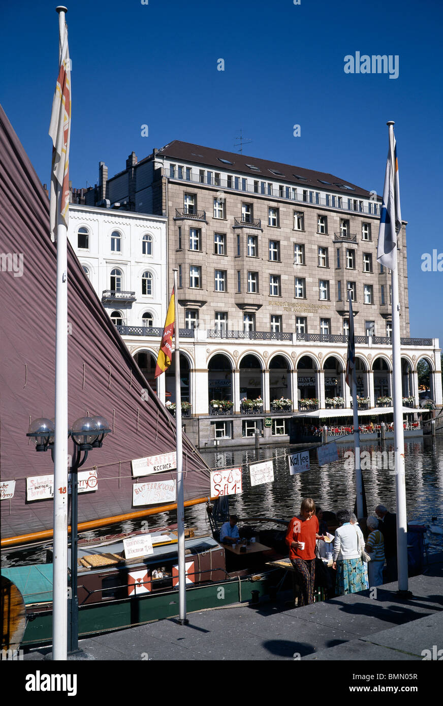 Hamburg, Alster Arcade Stock Photo - Alamy