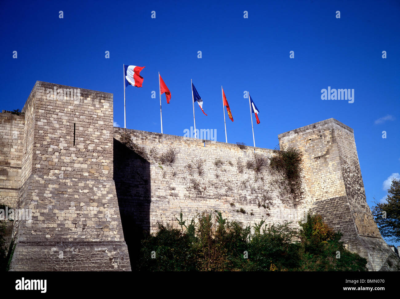 Caen Castle Walls Stock Photo - Alamy