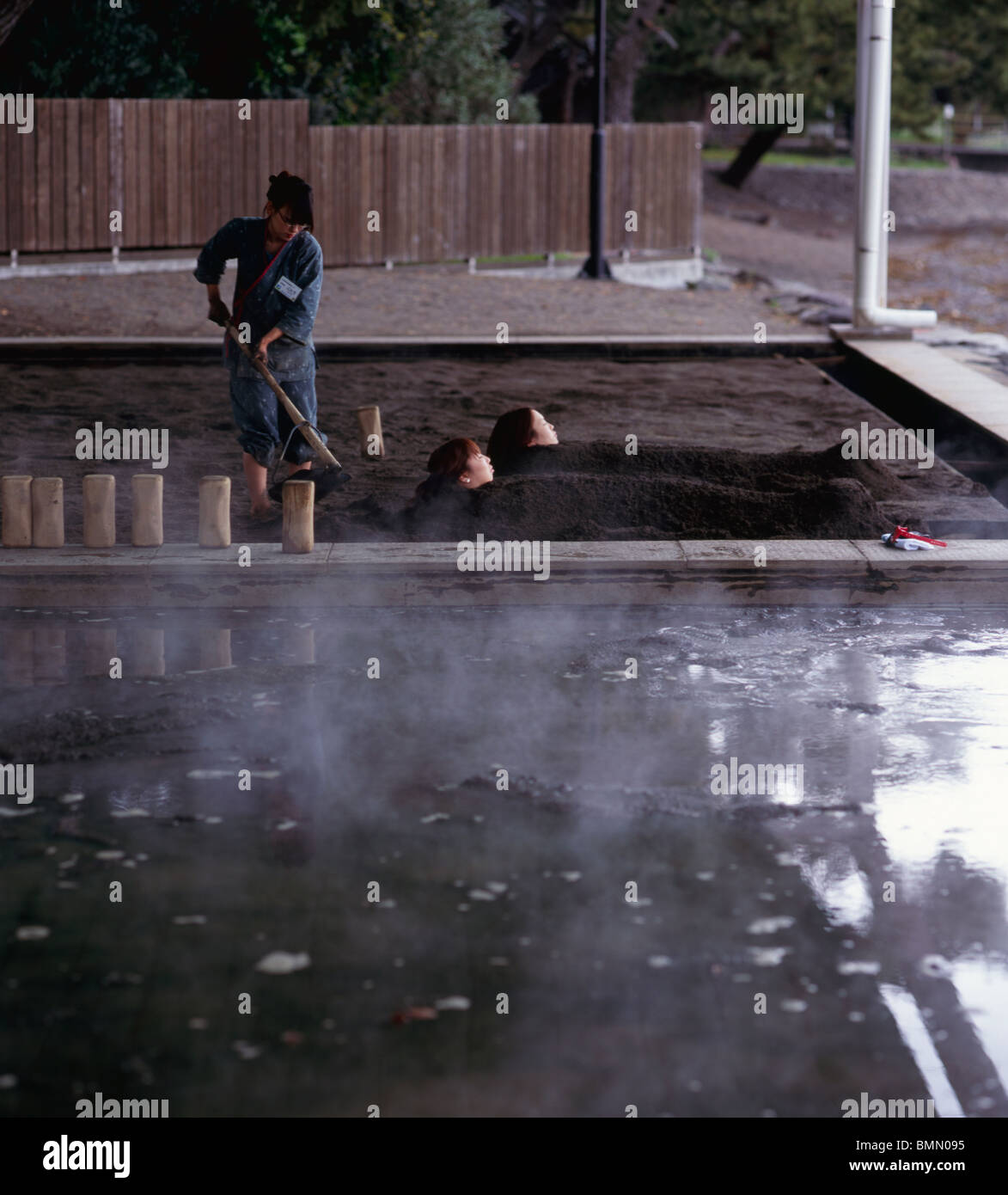 Beppu Kaihin Sunayu - Beppu Seaside Sand Baths Stock Photo - Alamy