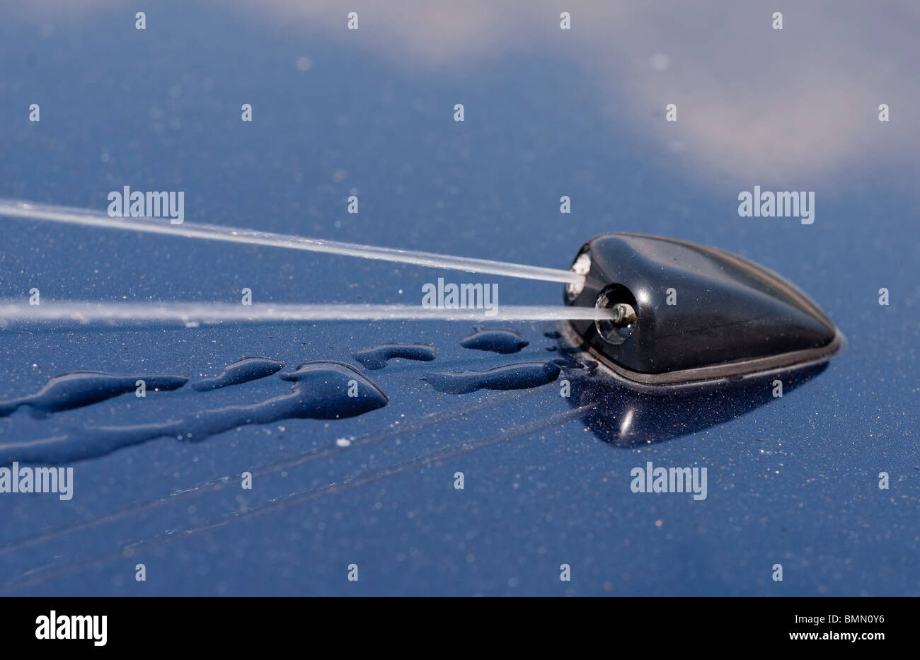 Windscreen Jet Washer on a Car Stock Photo - Alamy