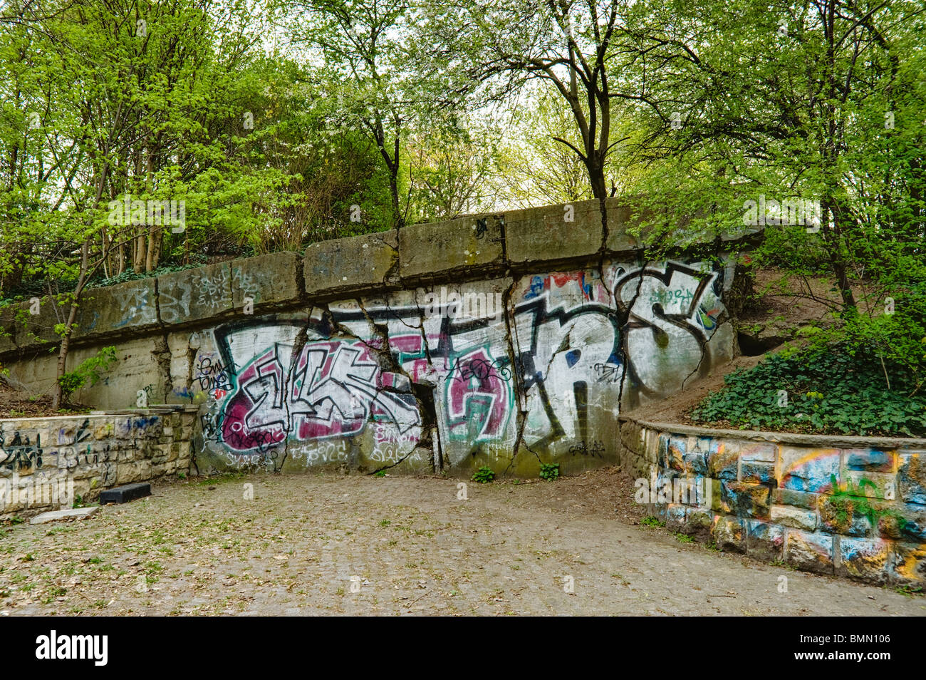 Remains of a flak tower, Berlin, Germany Stock Photo - Alamy