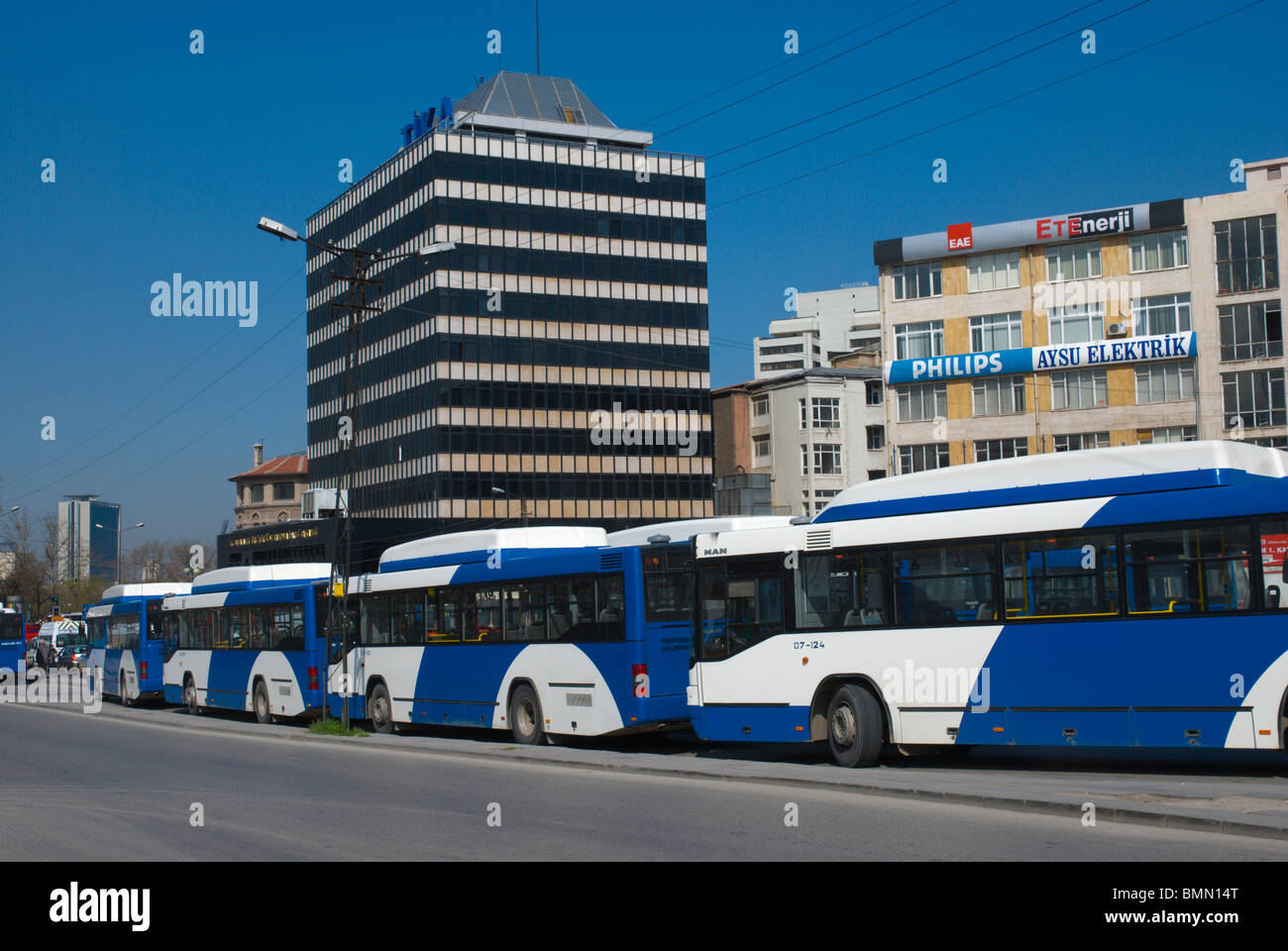 Buses Ulus district Ankara central Anatolia Turkey Asia Stock Photo - Alamy