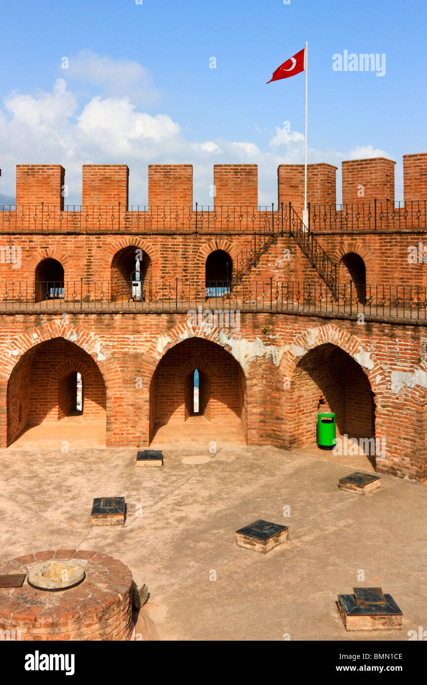 Red tower in alanya turkey hi-res stock photography and images - Alamy