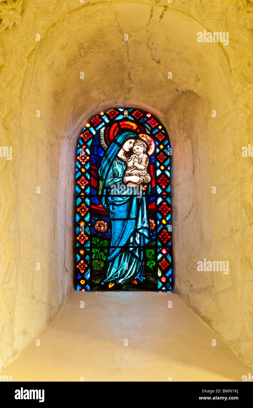 Stained glass of St John the Evangelist Church, Elkstone ...