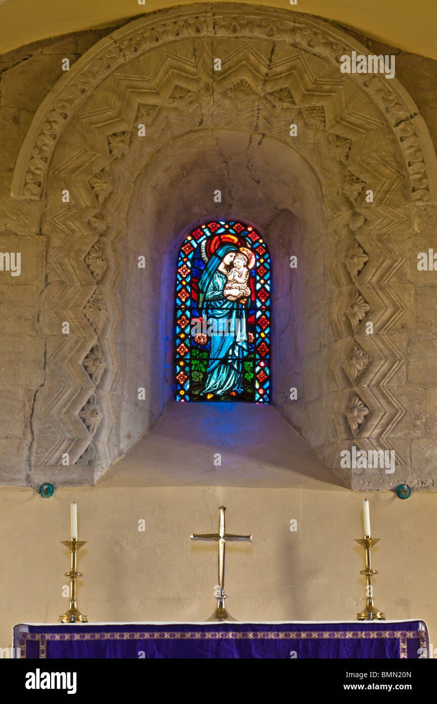 Stained glass of St John the Evangelist Church, Elkstone ...
