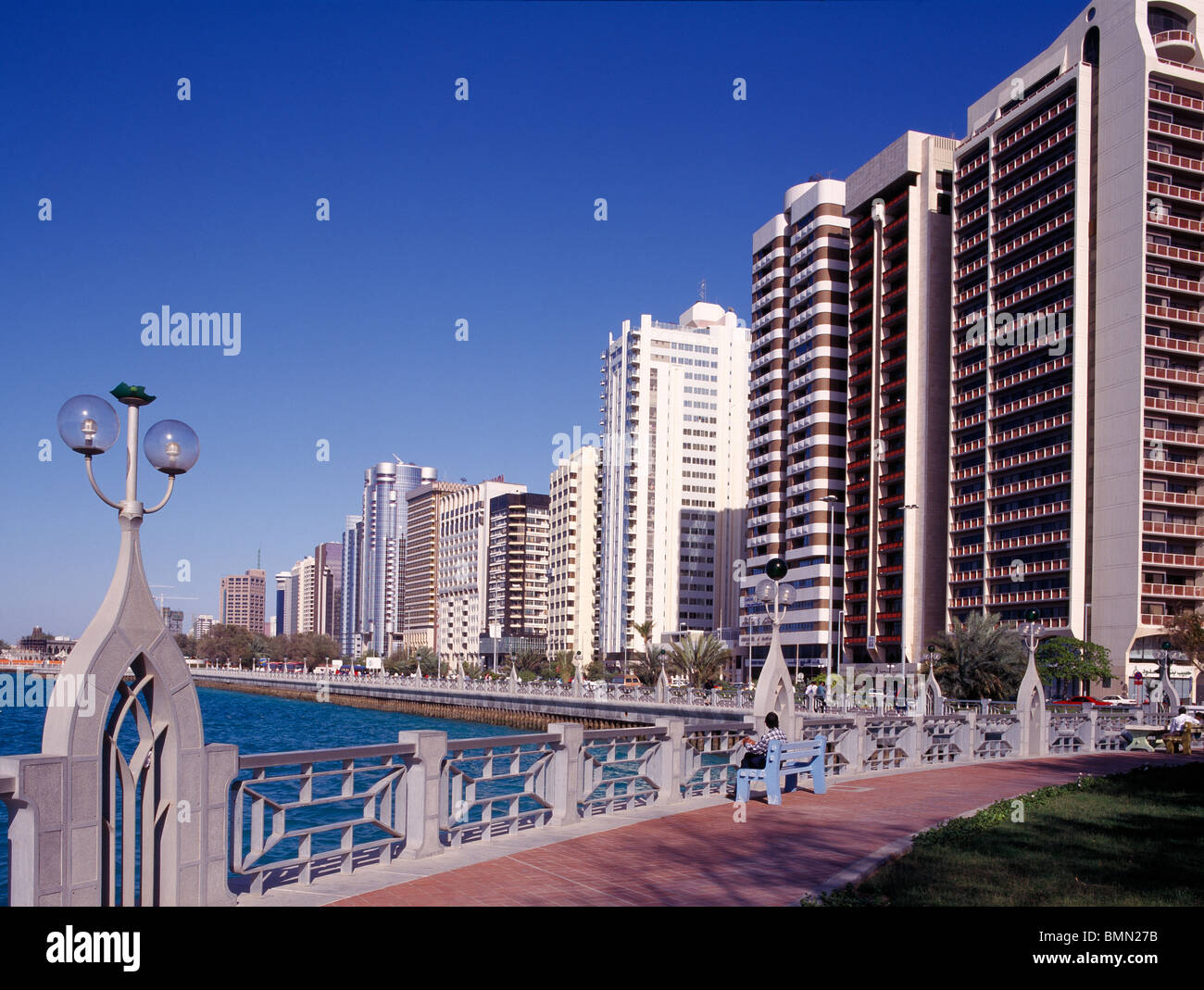 Abu Dhabi, The Corniche Stock Photo - Alamy