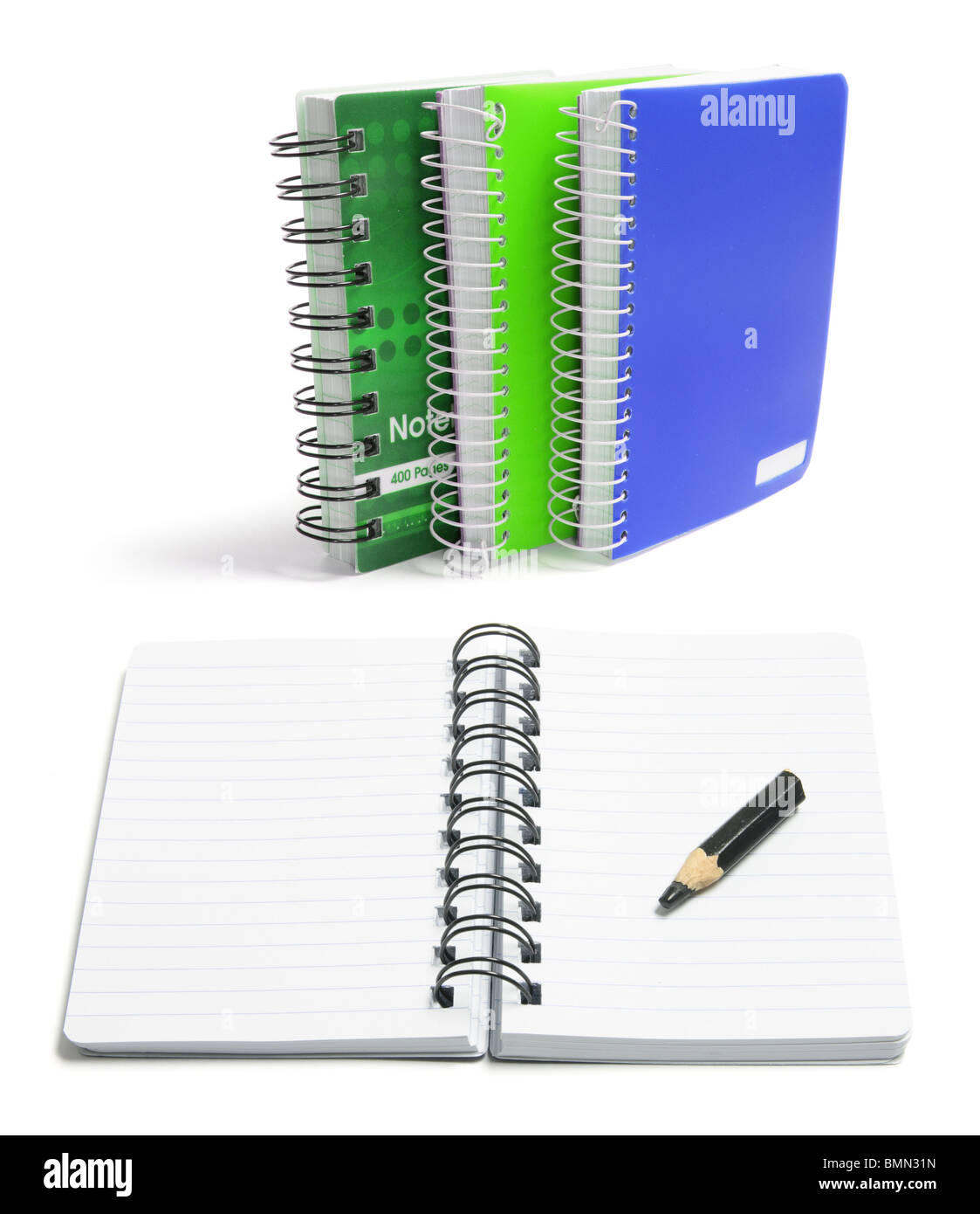 Spiral Note Pads Stock Photo - Alamy