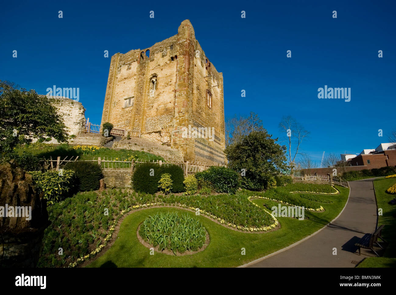 Surrey, Guildford, Castle Stock Photo - Alamy