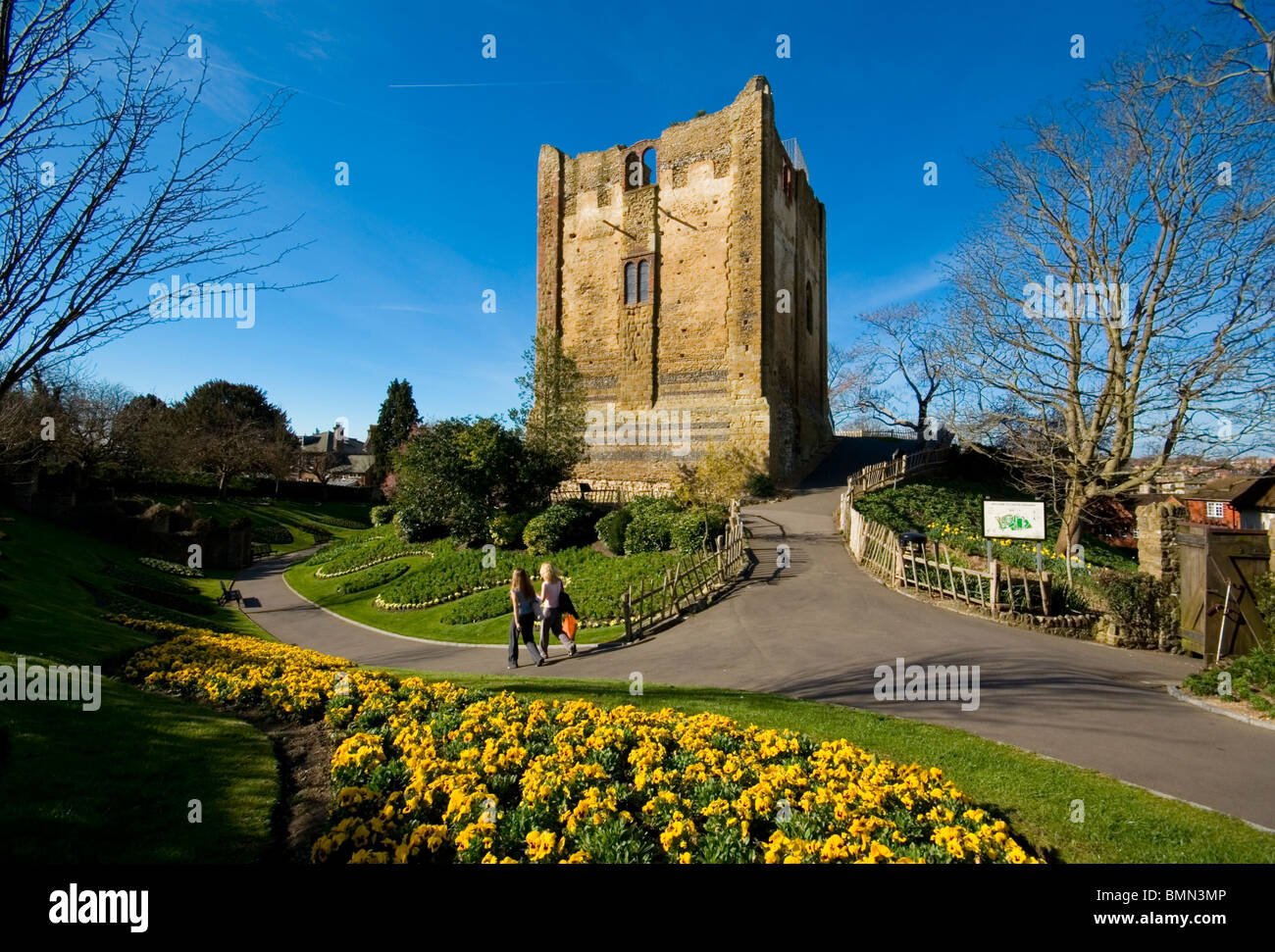 Surrey, Guildford, Castle Stock Photo - Alamy