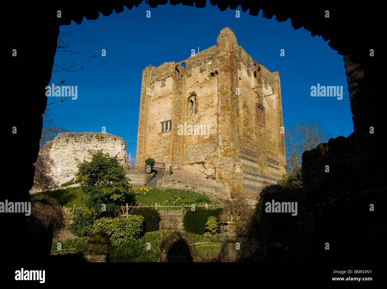 Surrey, Guildford, Castle Stock Photo - Alamy