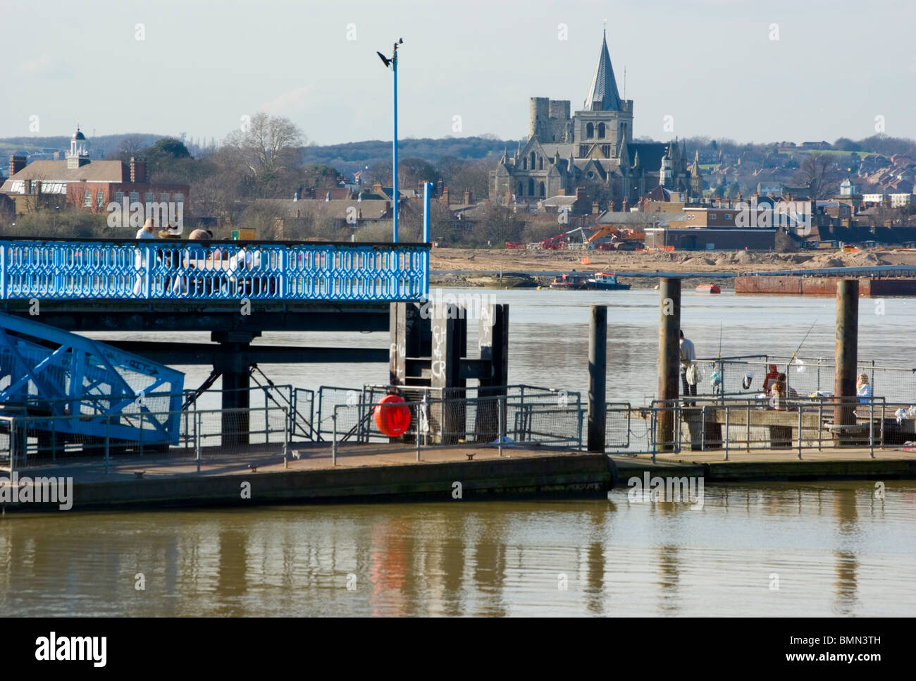 Rochester, Medway And Cathedral Castle Stock Photo - Alamy
