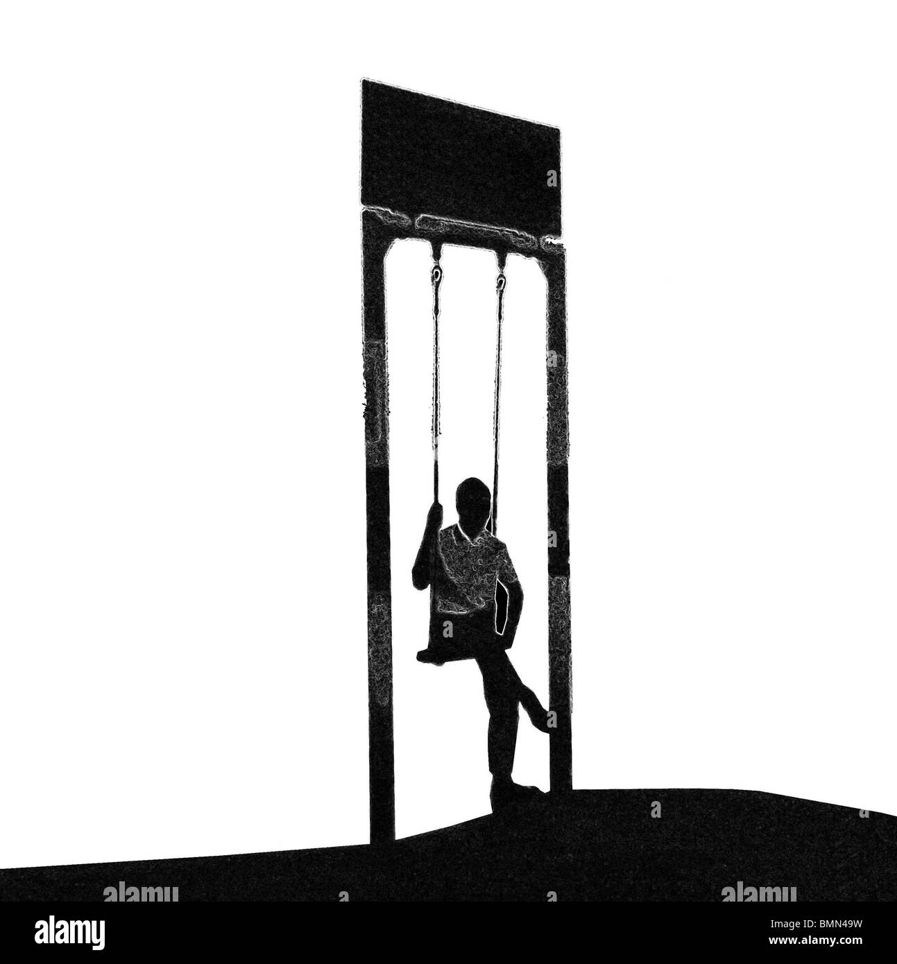 Message pose Black and White Stock Photos & Images - Alamy