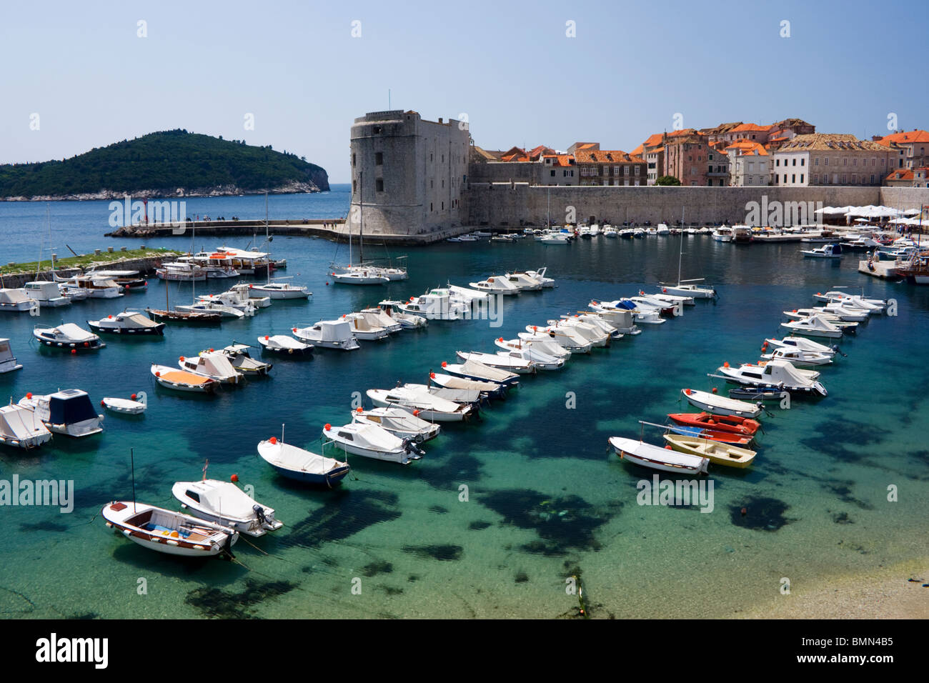 Dubrovnik lokrum boat hi-res stock photography and images - Alamy