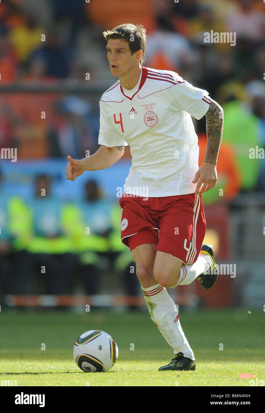 DANIEL AGGER DENMARK HOLLAND V DENMARK SOCCER CITY, , SOUTH AFRICA 14 ...