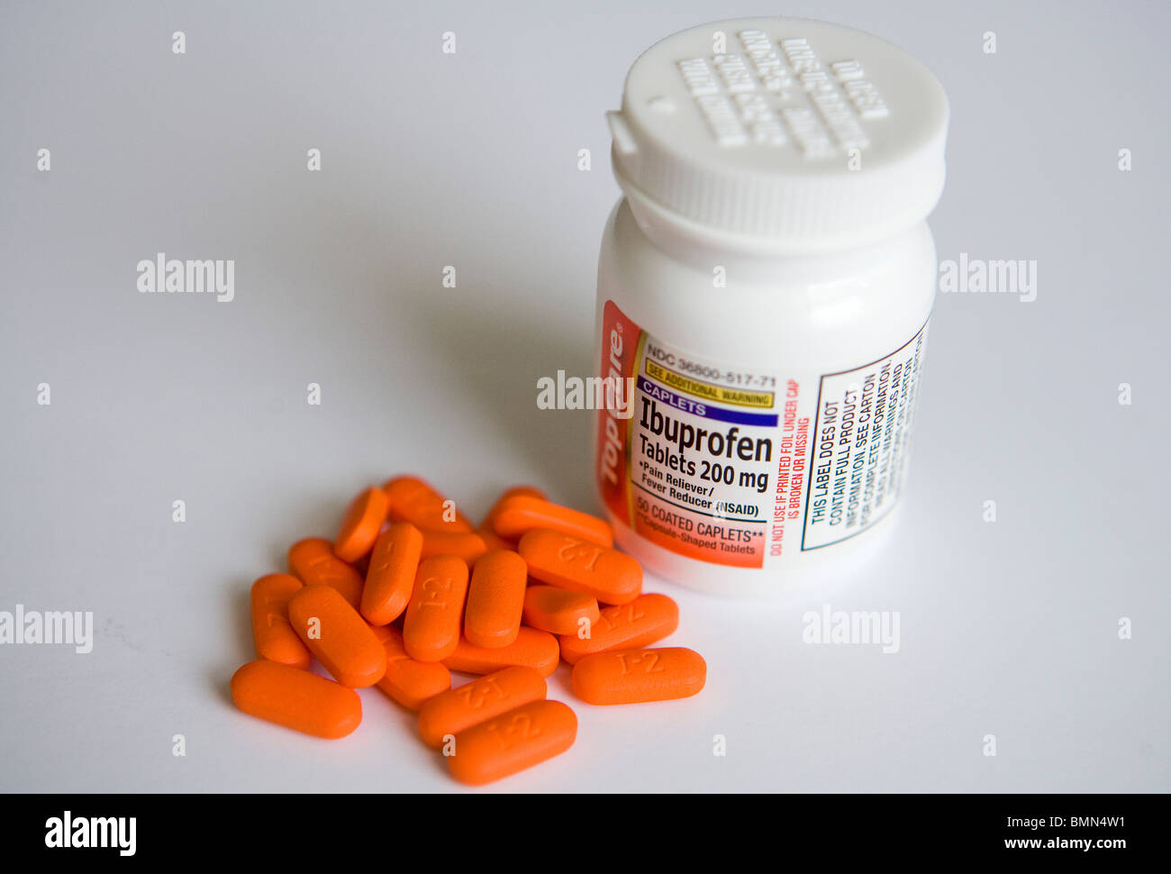 Ibuprofen packaging and pills Stock Photo - Alamy