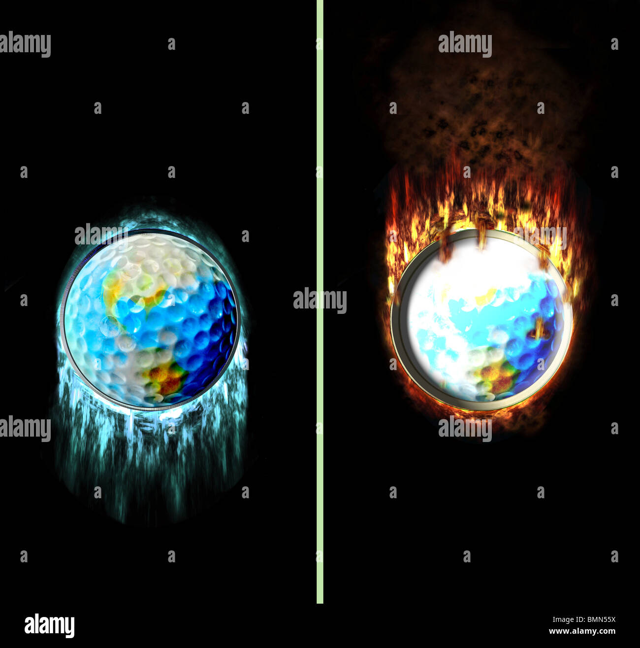 Fire and ice ball hi-res stock photography and images - Alamy