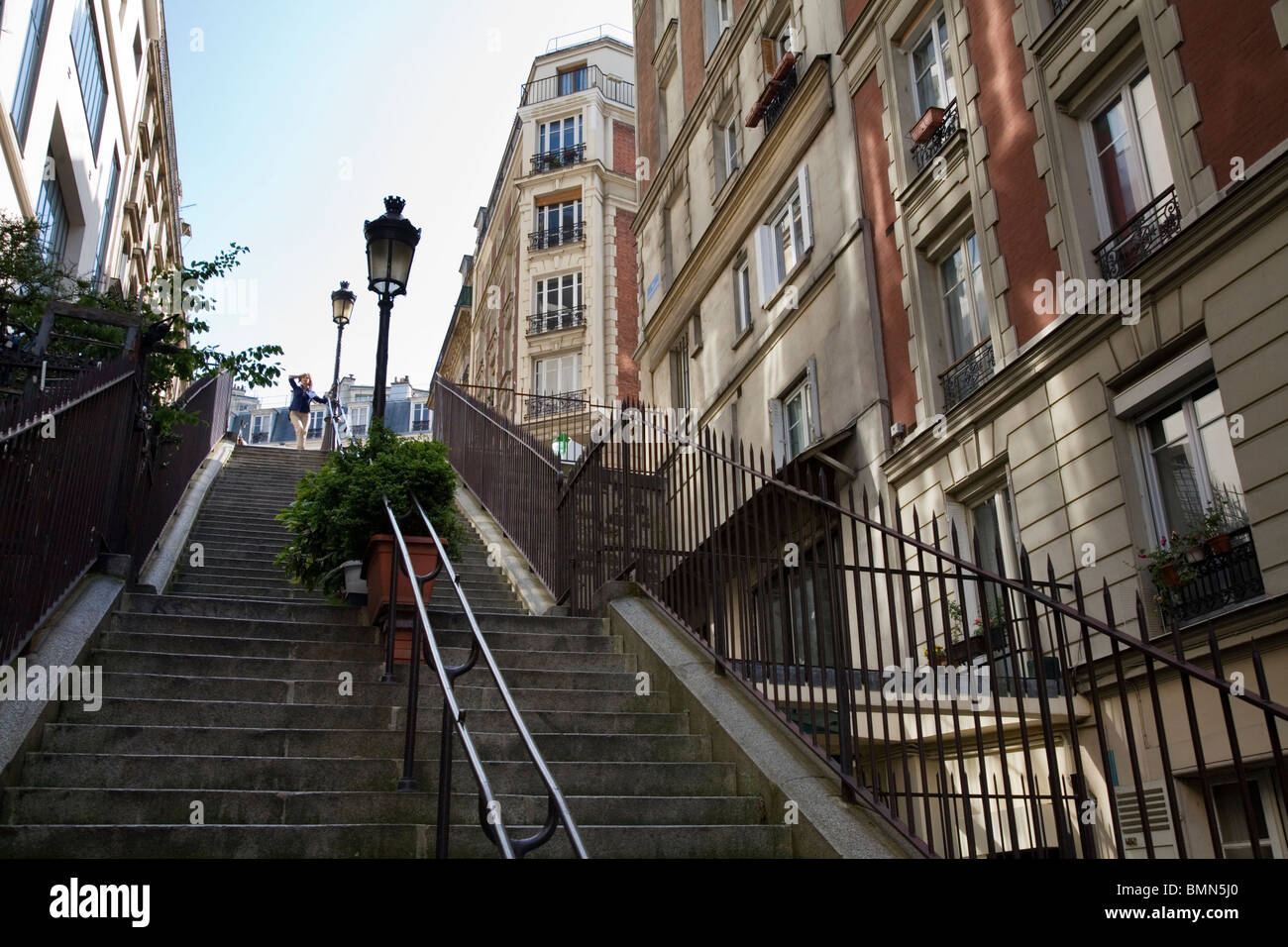 The stairs of montmartre hi-res stock photography and images - Alamy