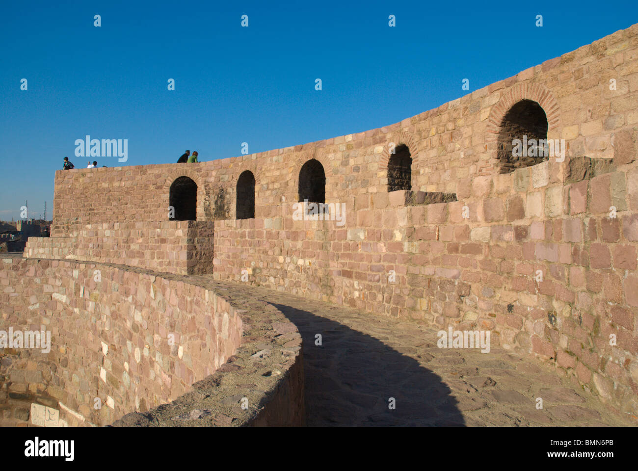 Defensive walls Hisar the fortress Ulus district Ankara central ...