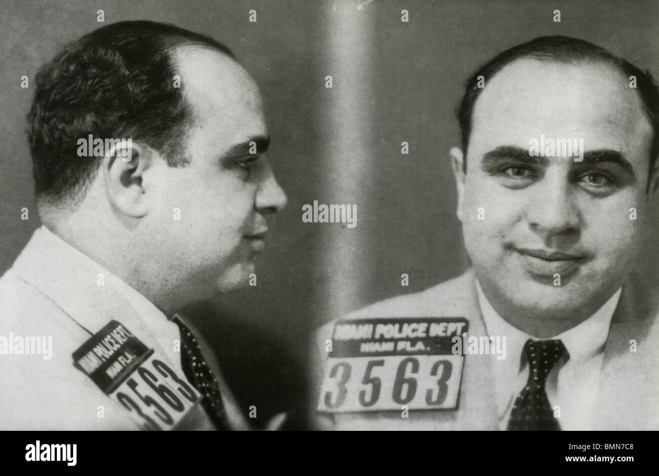 AL CAPONE - US gangster (1899-1947) in police photos Stock Photo - Alamy