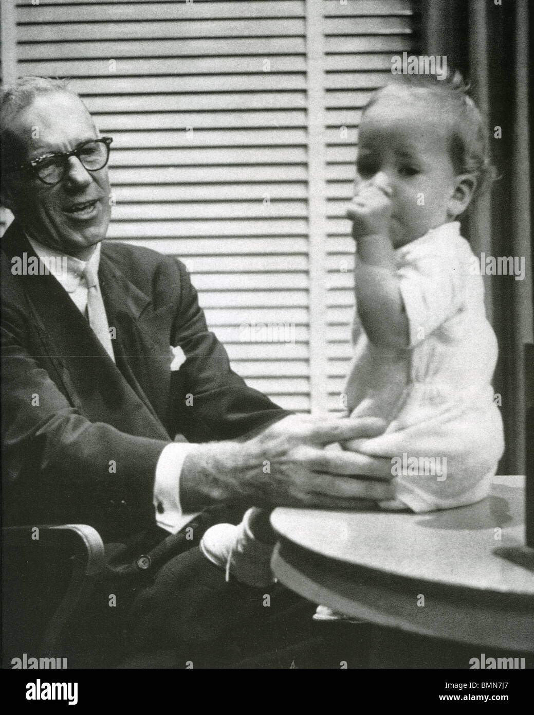 BENJAMIN mcLANE SPOCK (1903-1998) American pediatrician whose book Baby ...