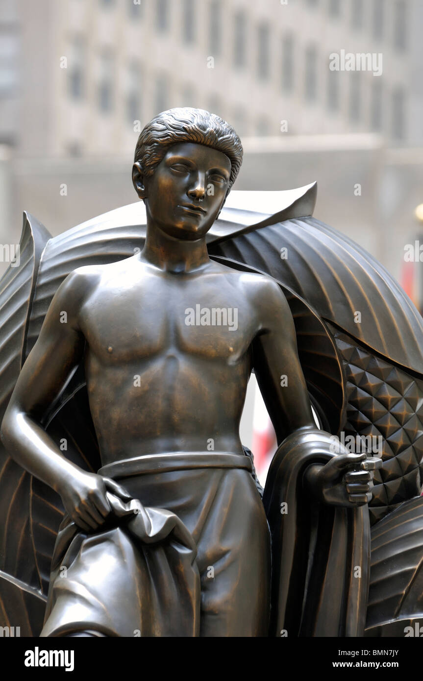 Rockefeller Center art, New York City, USA Stock Photo - Alamy