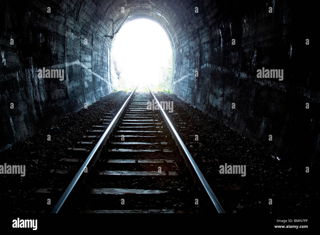 Train leaving old underground tunnel hi-res stock photography and ...