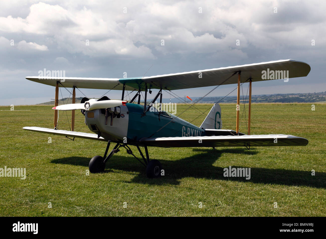 A Curry Wot biplane at Compton Abbas airfield in England Stock Photo ...