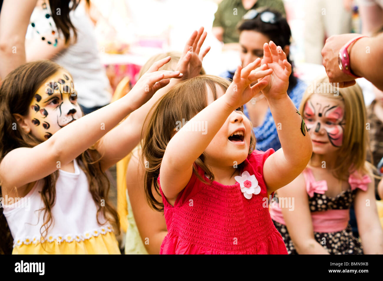 Children being entertained at a birthday party Stock Photo - Alamy