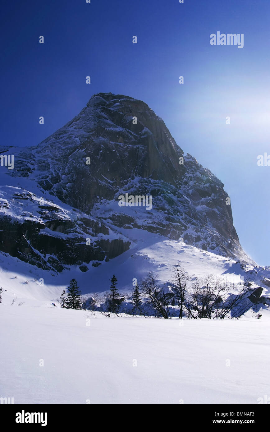 Cliff in Western Sayan Mountains. Siberia. Russia Stock Photo - Alamy