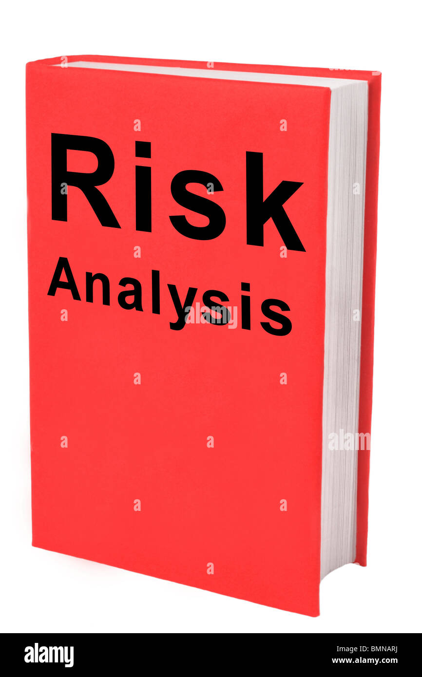 Book with words Risk Analysis on red cover Stock Photo - Alamy