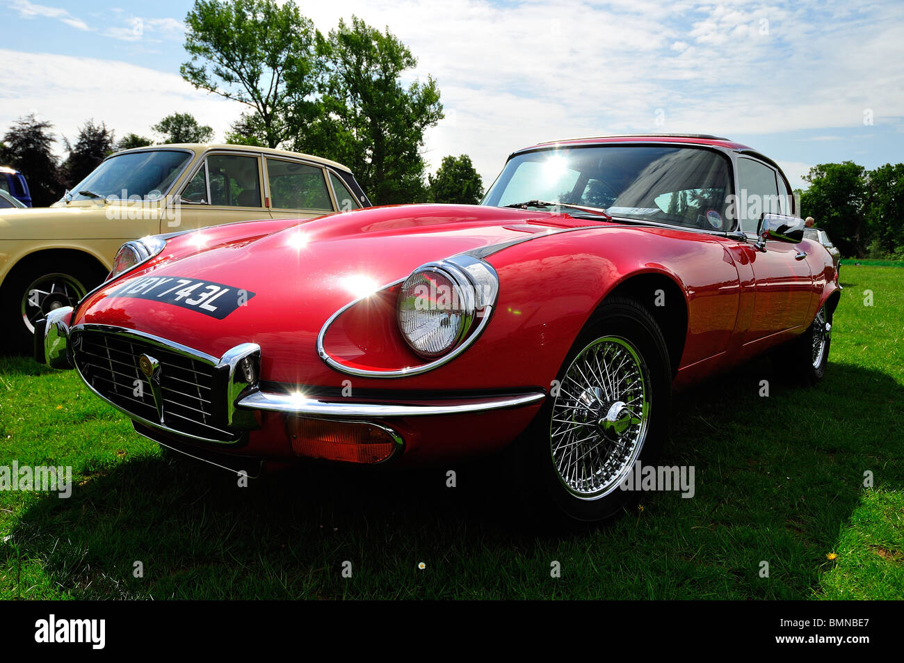 Jaguar E-type at Classic Car Show in Luton 2010 Stock Photo - Alamy
