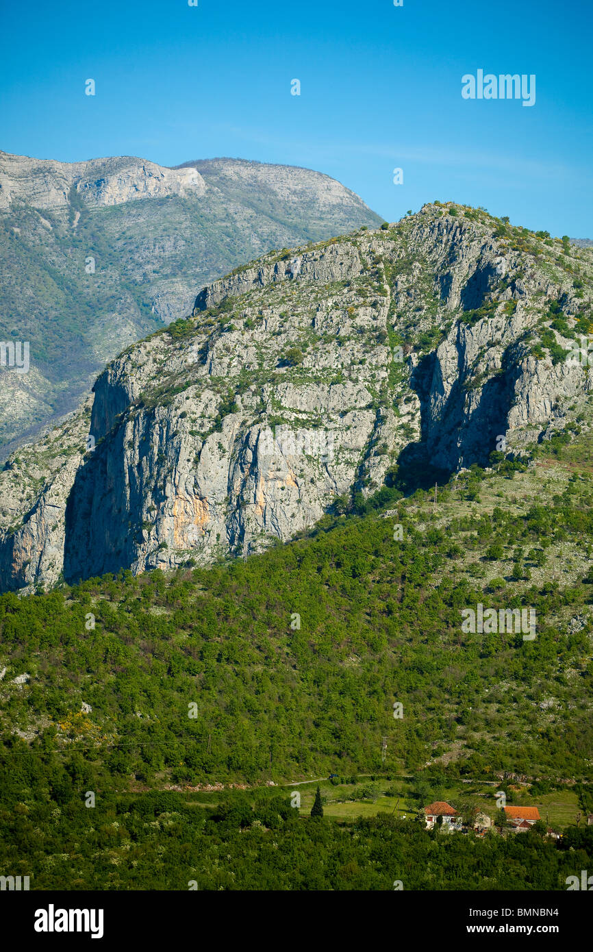 Montenegro Spring Landscape - Moraca canyon Stock Photo - Alamy