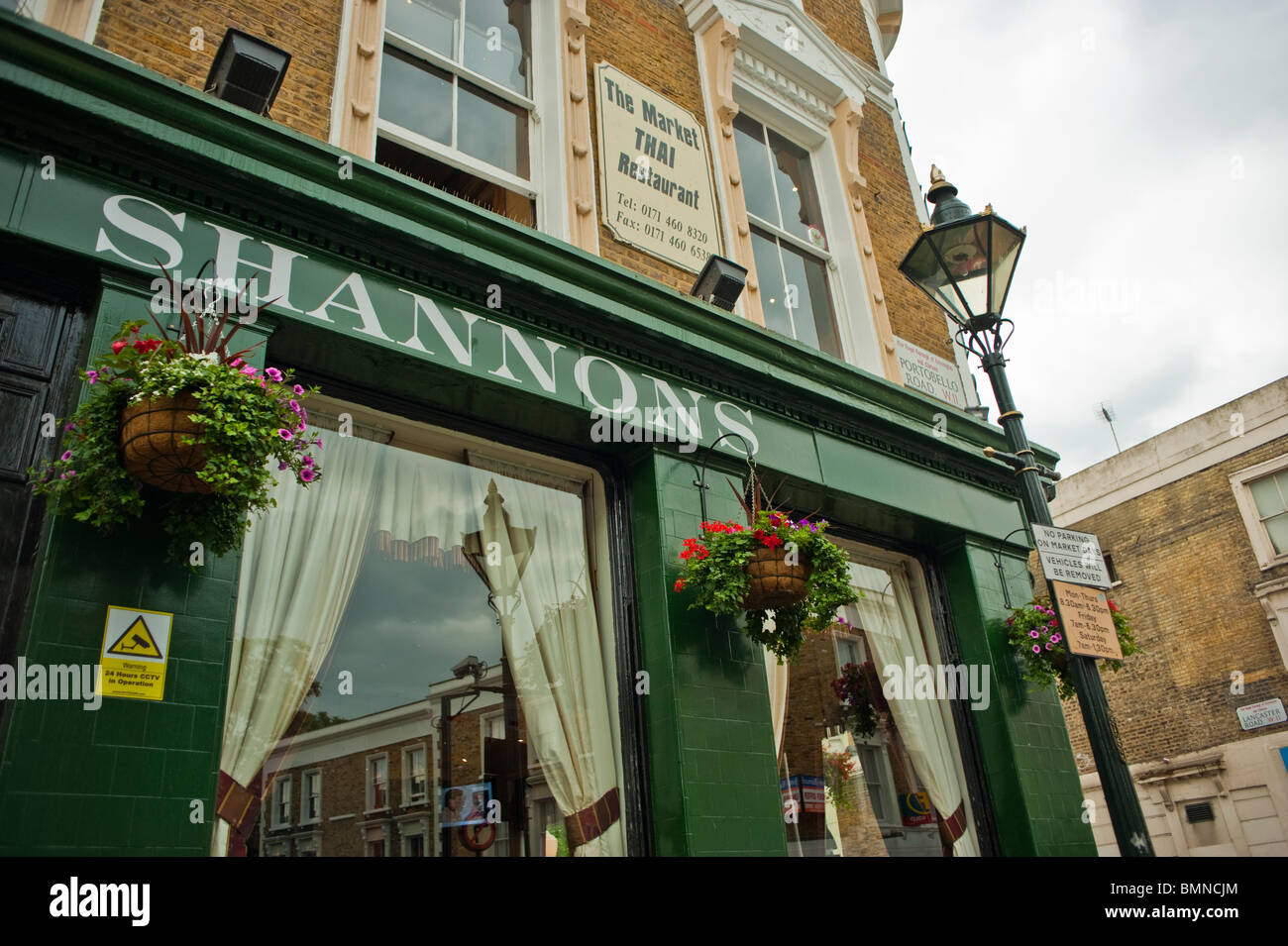 London, England, UK, Low Angle, Old English London Pub front, Detail ...