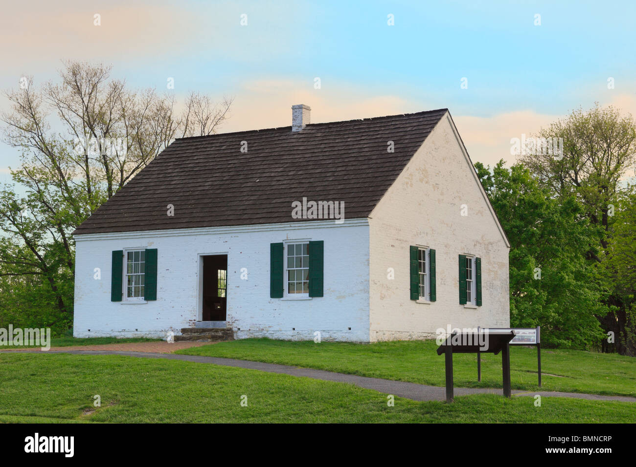 Dunker Church, Antietam National Battlefield, Sharpsburg, Maryland, USA ...