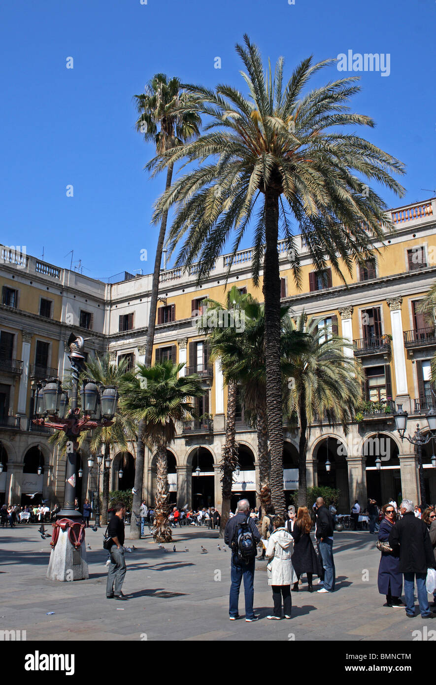 Placa Reial, in Barcelona, Spain Stock Photo - Alamy