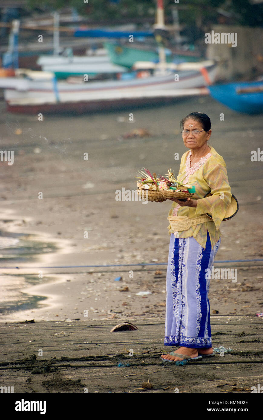 On the Balinese Hindu holy day of Kuningan, the people of the village ...