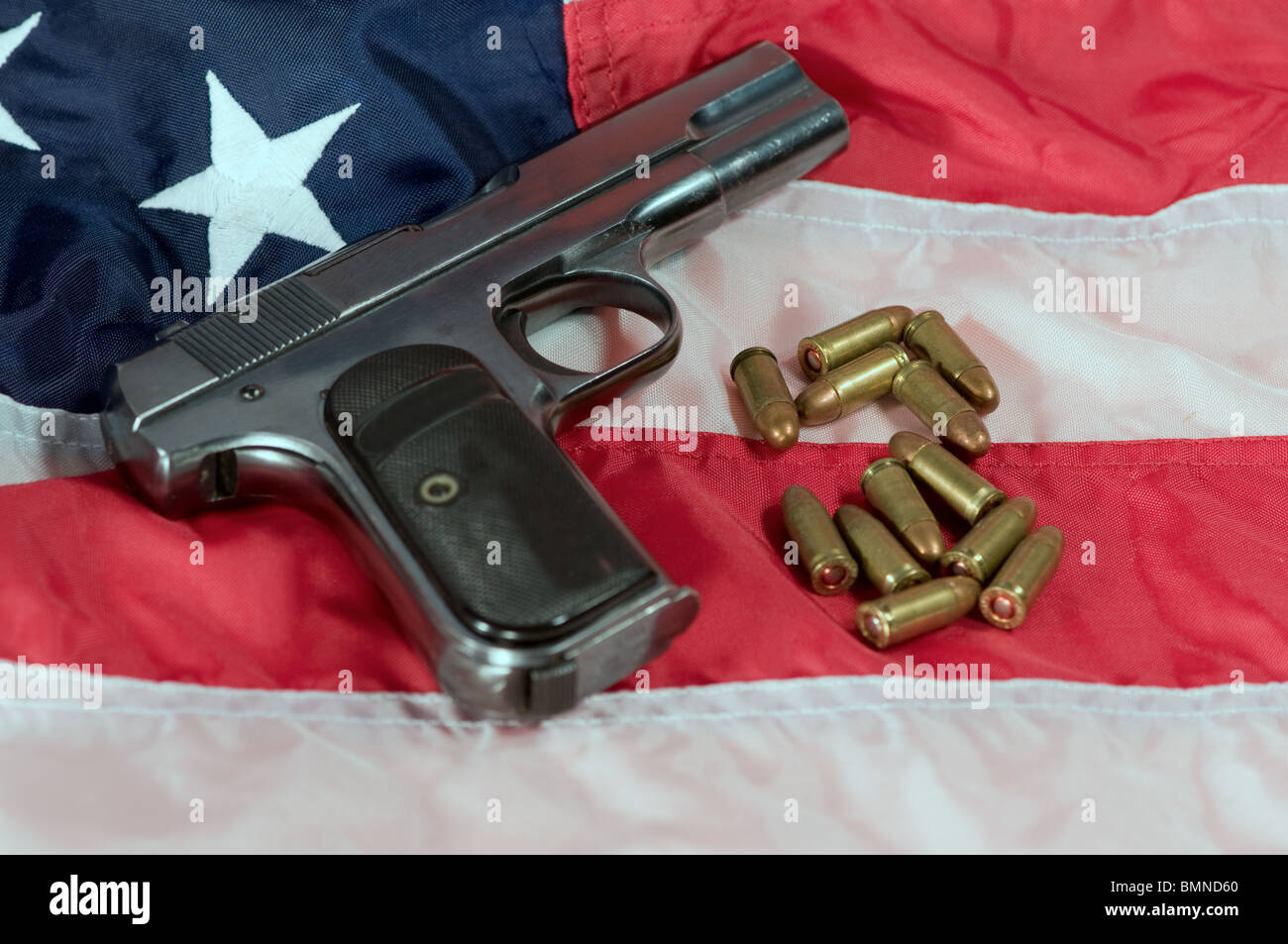 American flag and gun hi-res stock photography and images - Alamy
