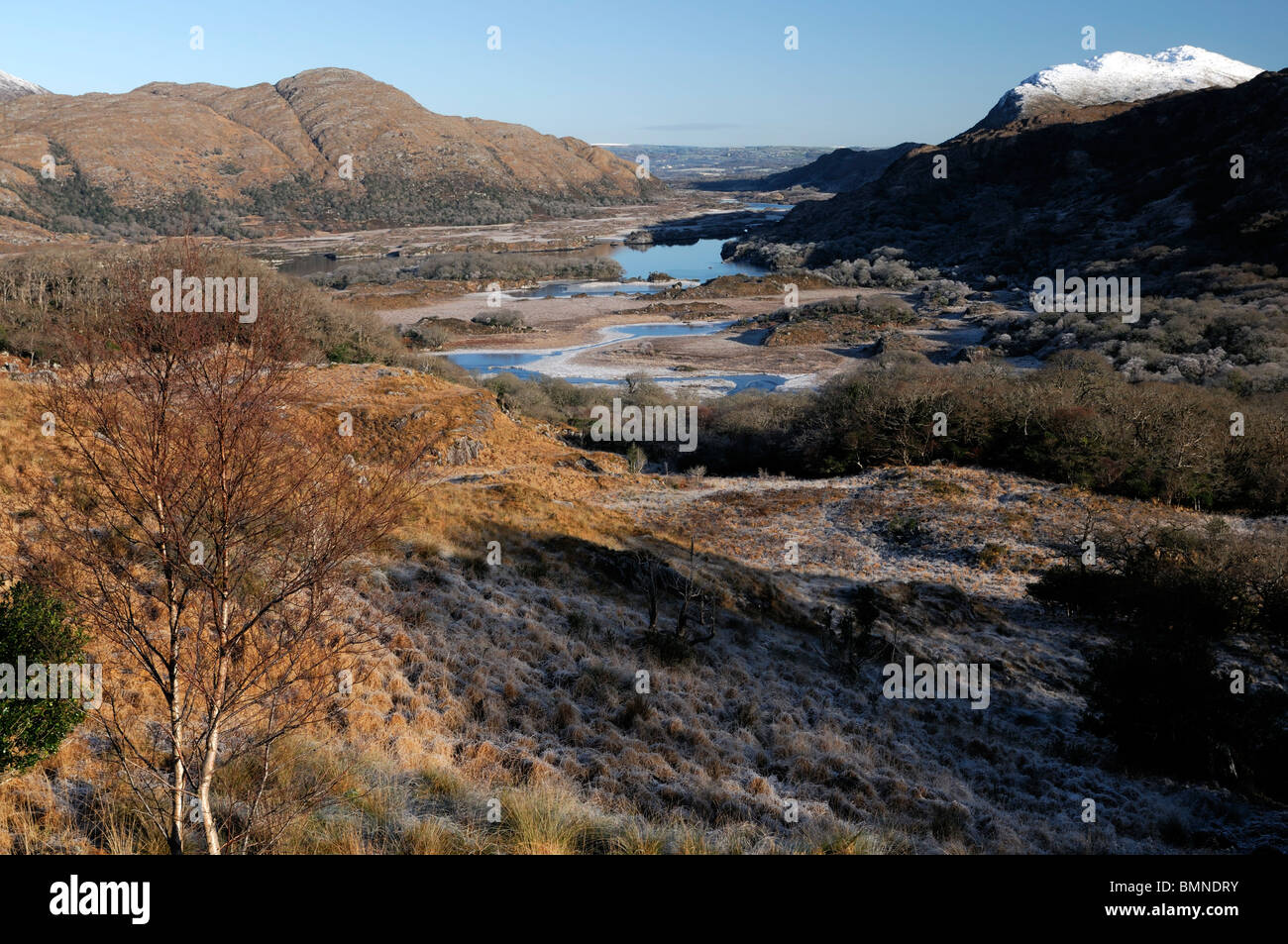 mcgillycuddy reeks killarney kerry ireland snow cover covered mountains ...