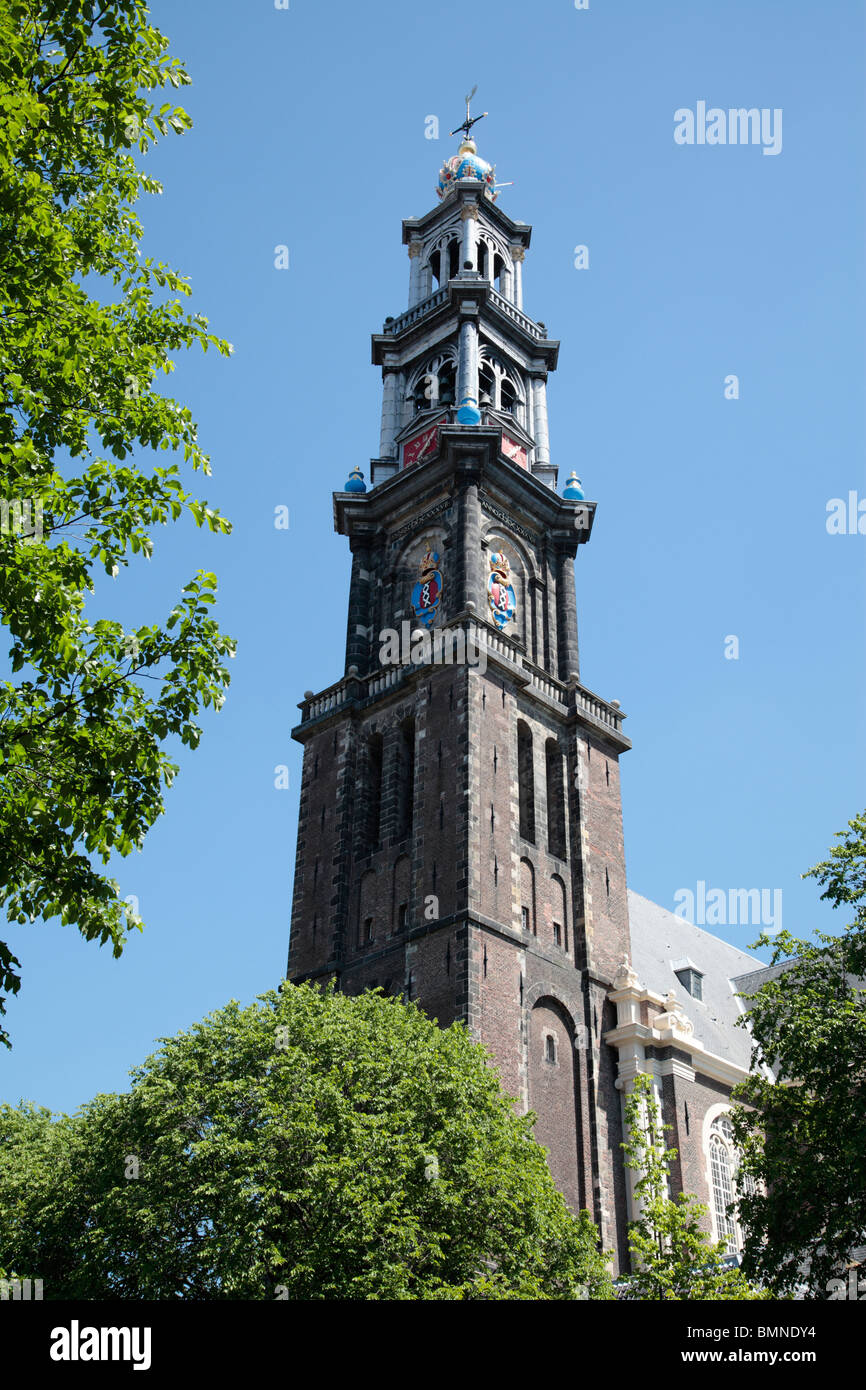 Westertoren Westerkerk Prinsengracht Stock Photo - Alamy