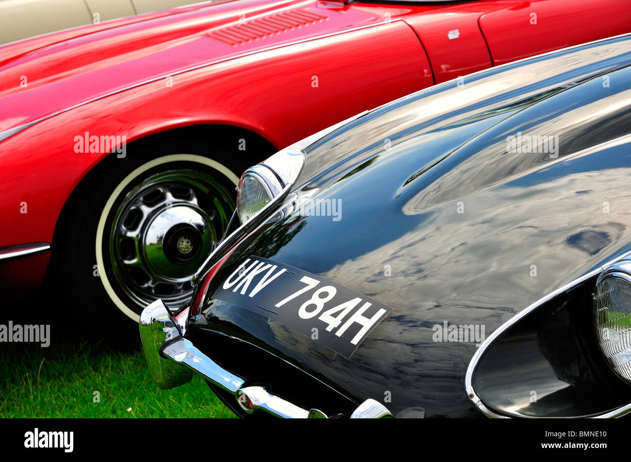 Jaguar E-type cars at Classic Car Show in Luton 2010 Stock Photo - Alamy