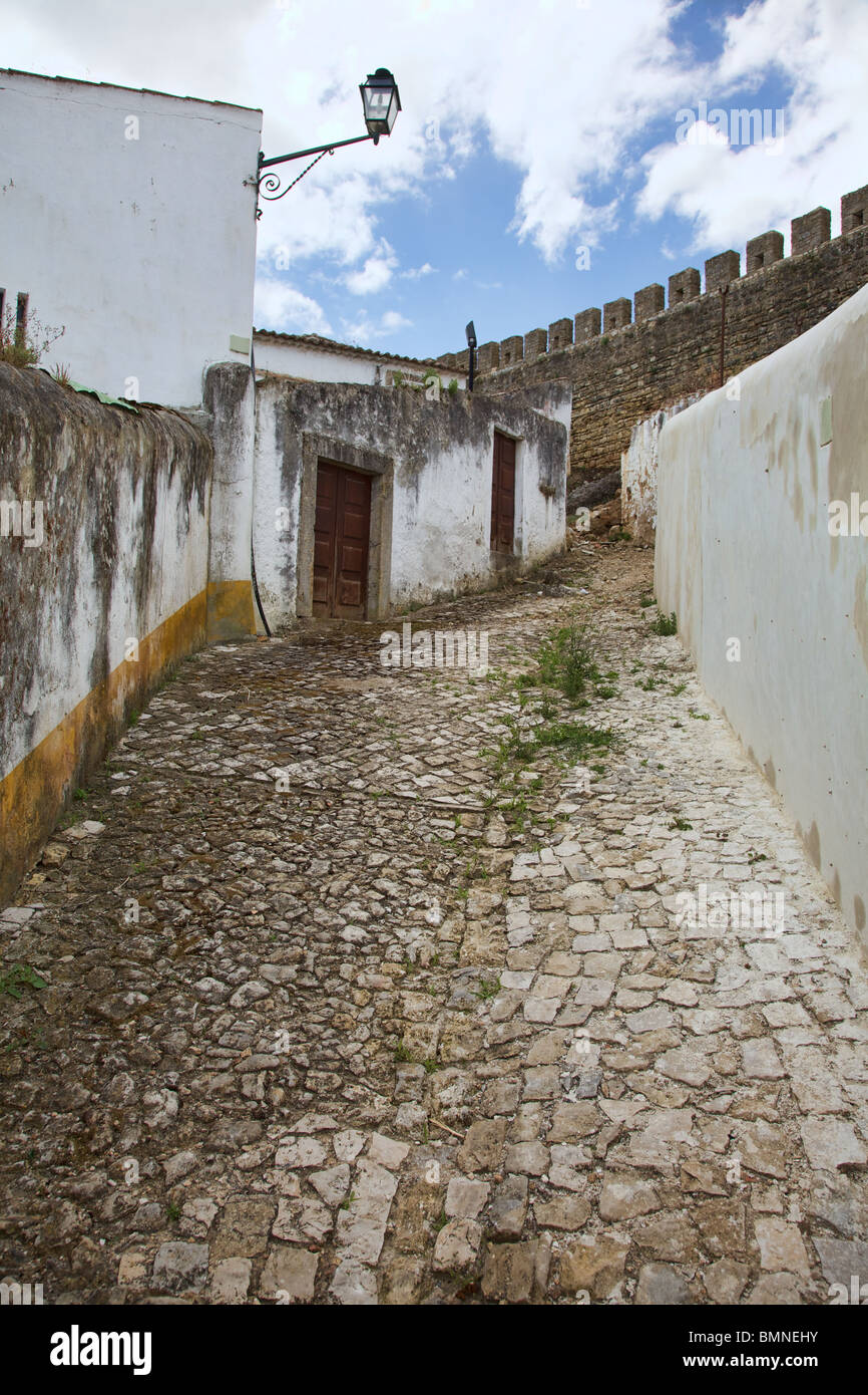 Old World European Medieval Cobblestone Street Stock Photo - Alamy