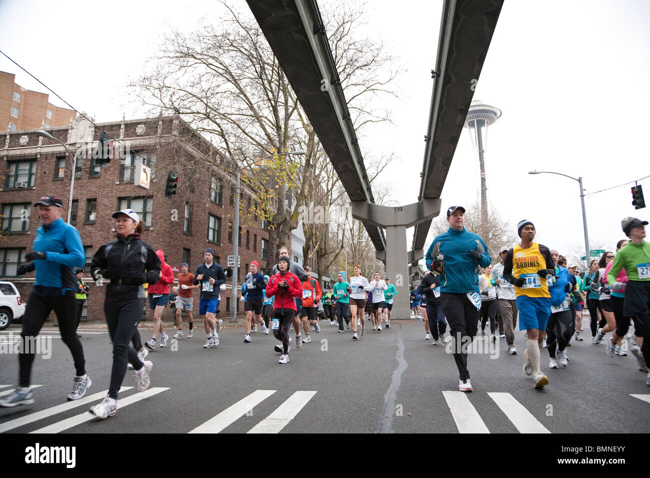 Seattle marathon run hi-res stock photography and images - Alamy
