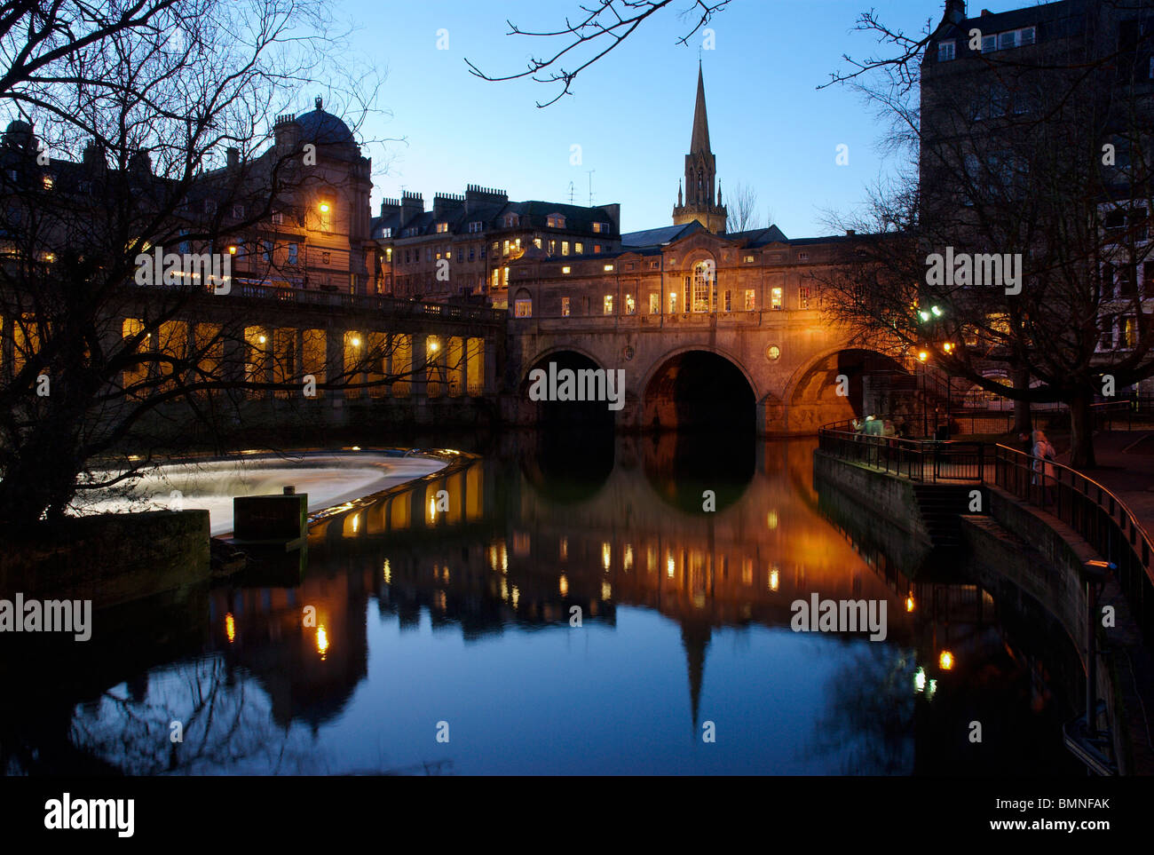 Bath Spa, Pulteney Bridge & River Stock Photo - Alamy