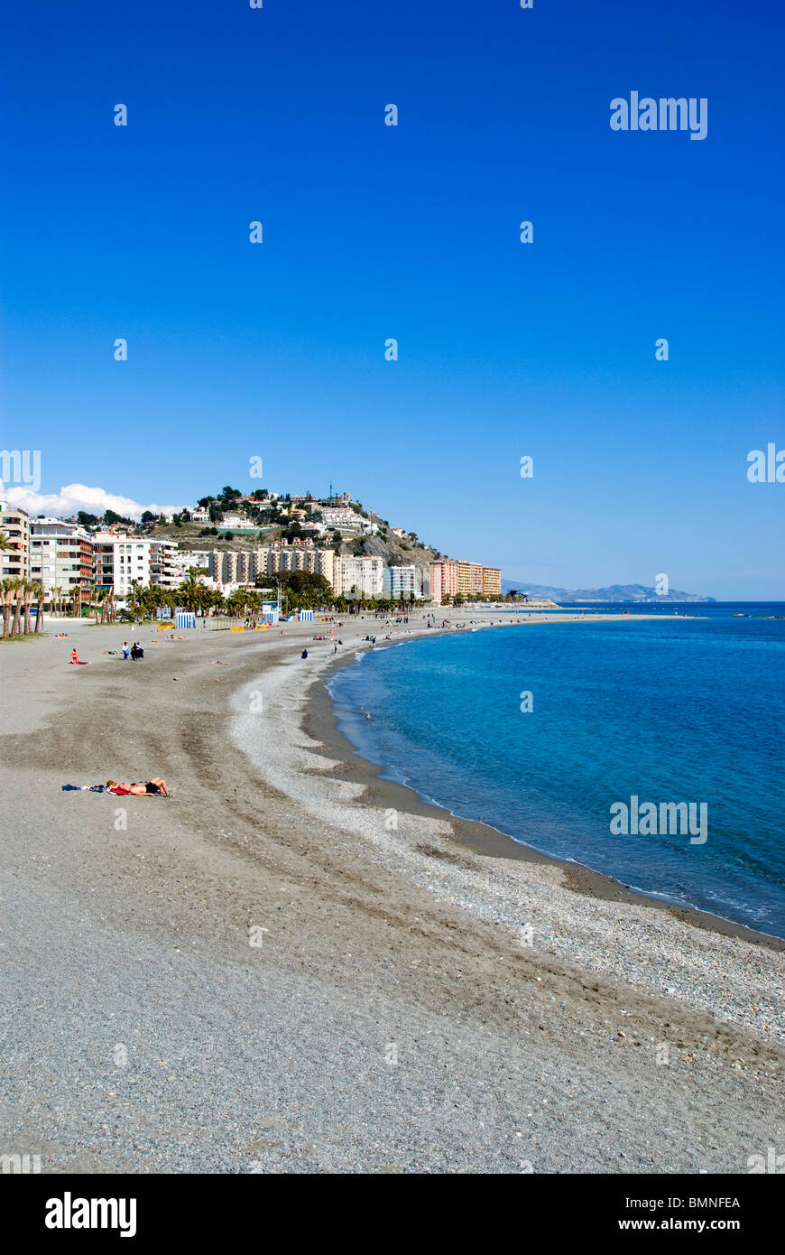 Andalusia, Almunecar Beach Scene Stock Photo - Alamy