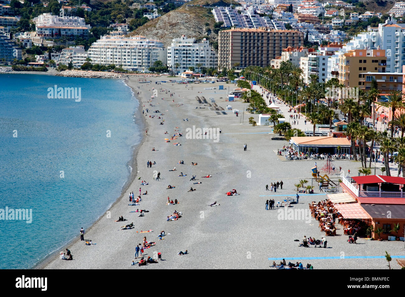 Andalusia, Almunecar Beach Scene Stock Photo - Alamy