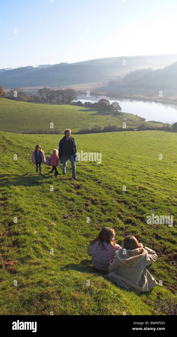Devon, River Dart Valley Near Totnes Stock Photo - Alamy
