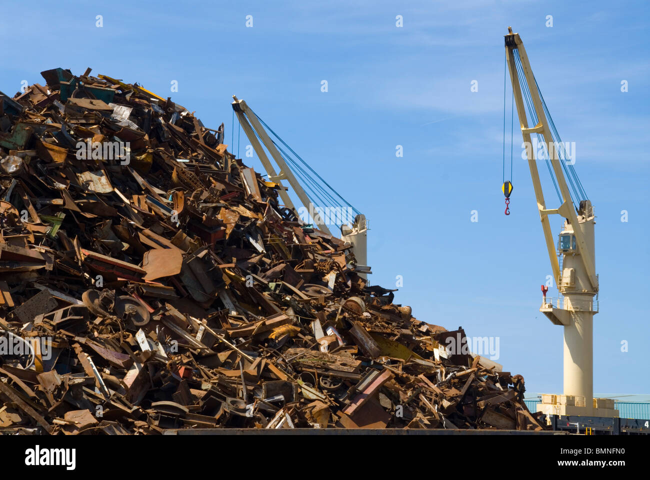 Liverpool, Merseyside Docks Scrap Pile Stock Photo - Alamy