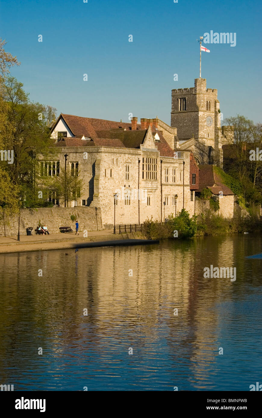 Maidstone, Bishops Palace, Historic Building Stock Photo - Alamy