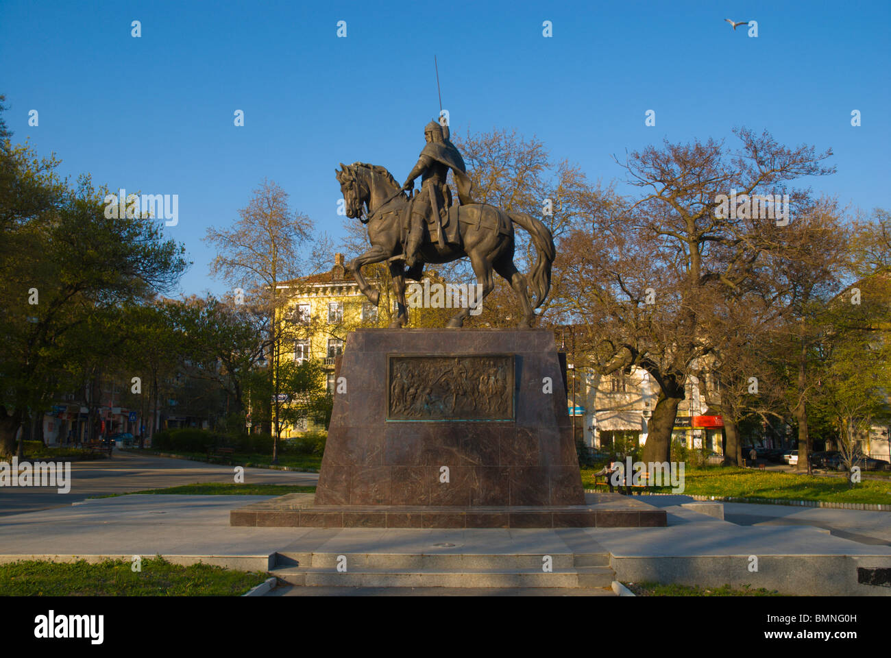 Monument to Tsar Kaloyan of Bulgaria at Pl Mitropolitska Simeon square ...
