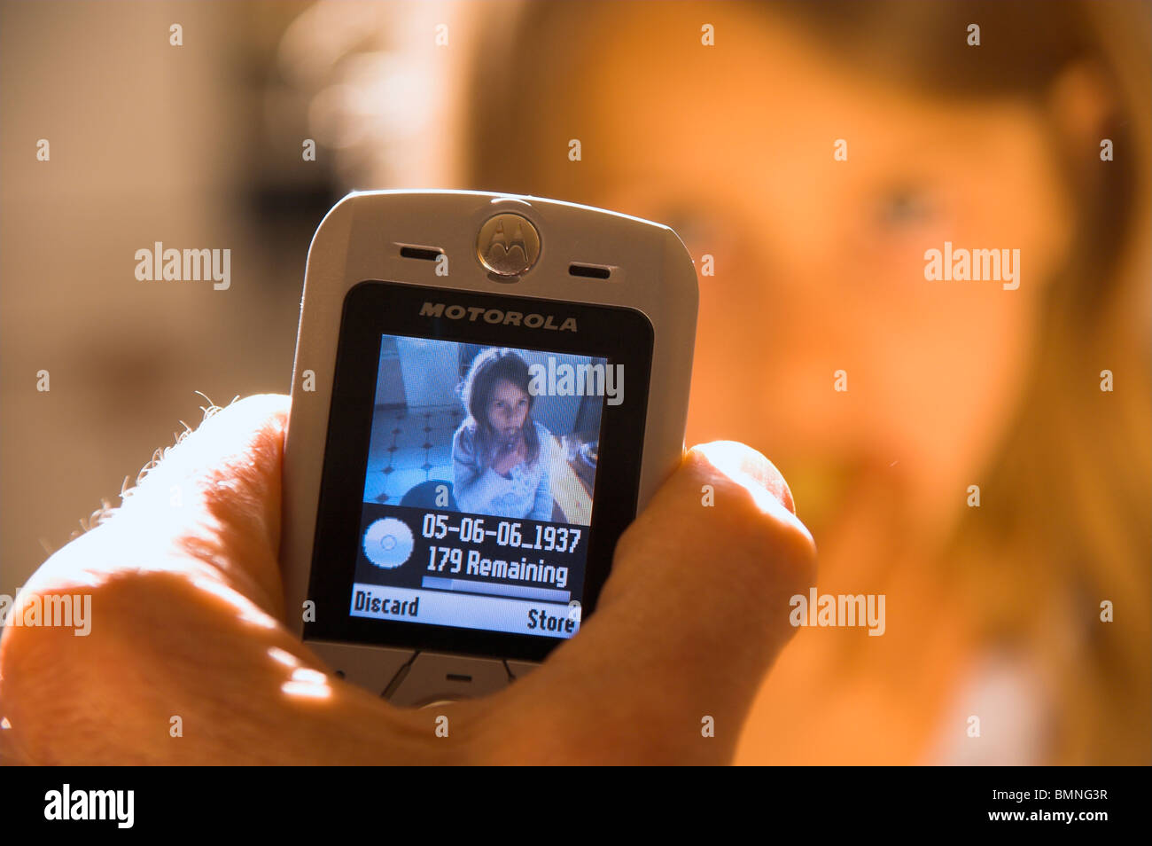 Child Taking Photo With Mobile Phone Camera Stock Photo - Alamy